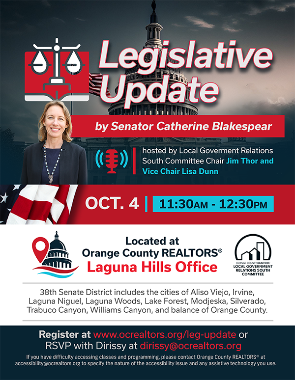 LGRS - Legislative Update by Senator Catherine Blakespear